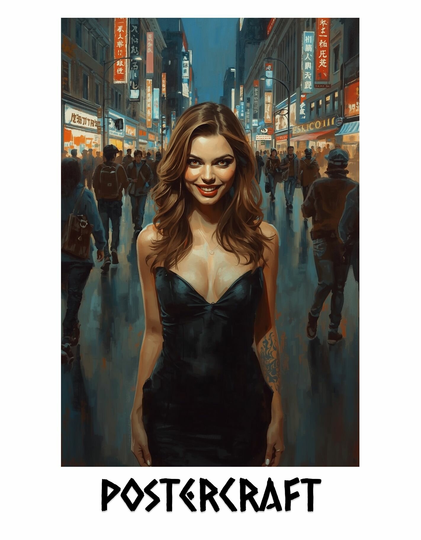 Постер "Девушка, которую видишь только ты" (Хоррор), 29.7х42см, А3, глянцевый