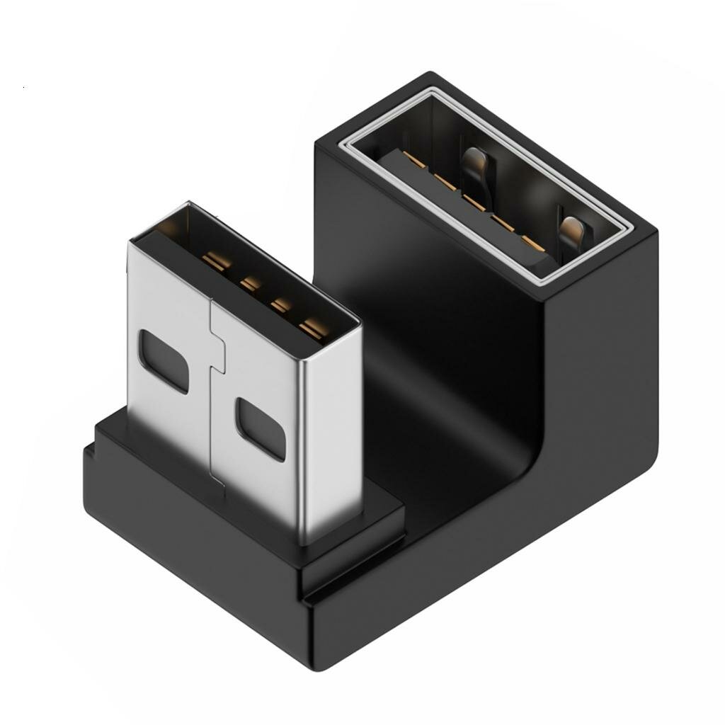 USB 3.0 угловой адаптер 90° (папа-мама), U - образный противоположный si