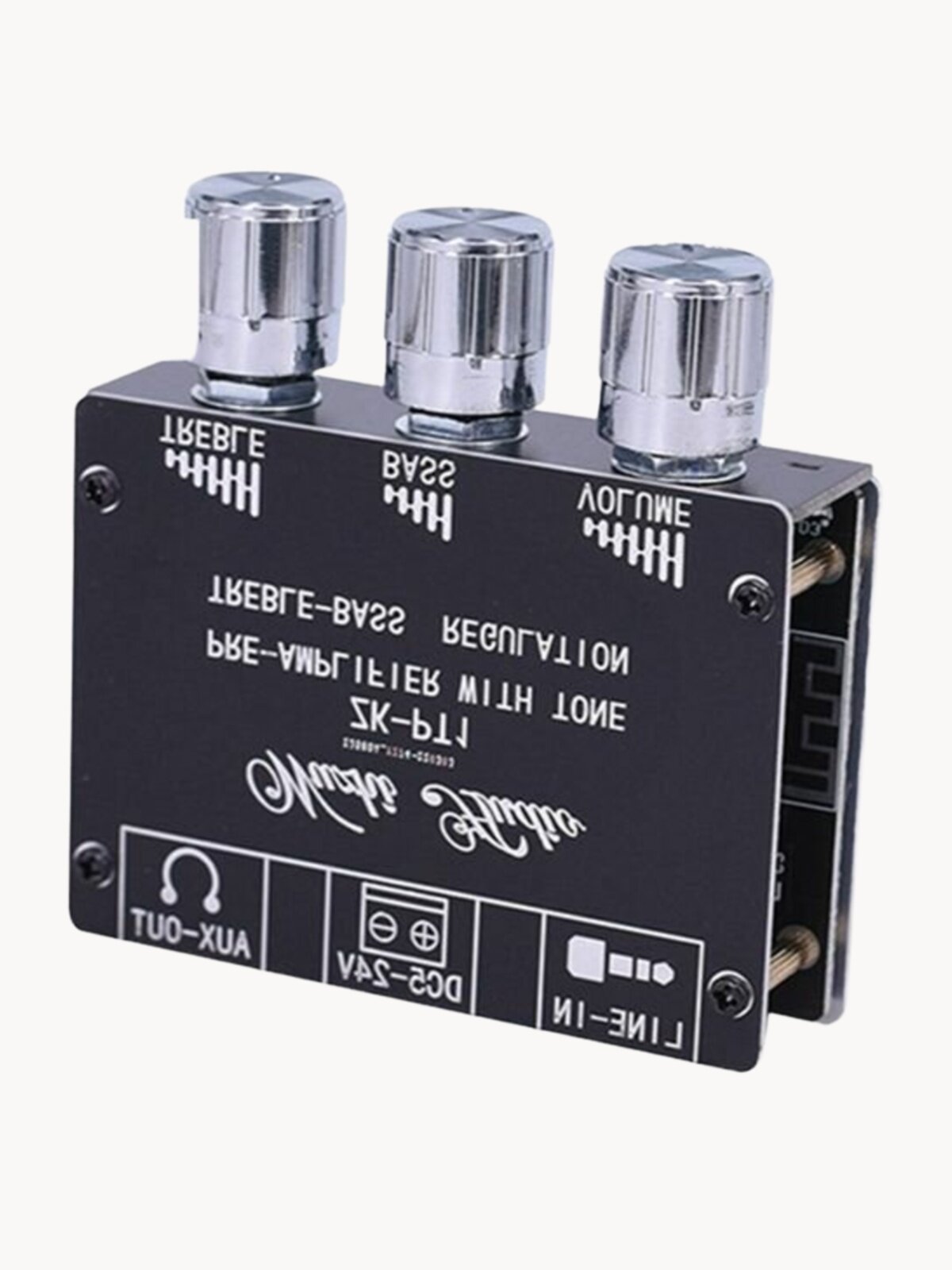 Предварительный усилитель Bluetooth 5,0 + AUX с регулировкой высоких и низких, предусилитель