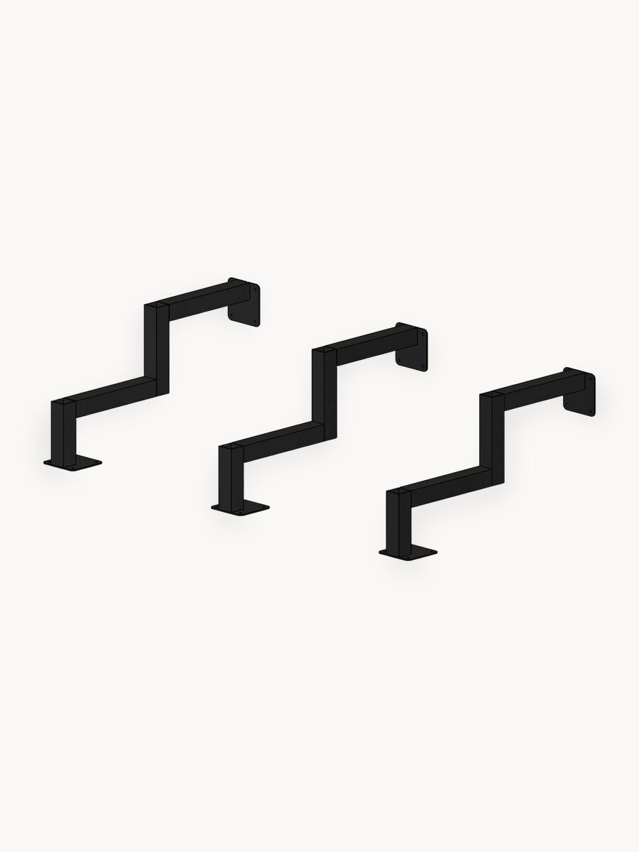 Крыльцо к дому 2 ступени - Боковина 3 шт.