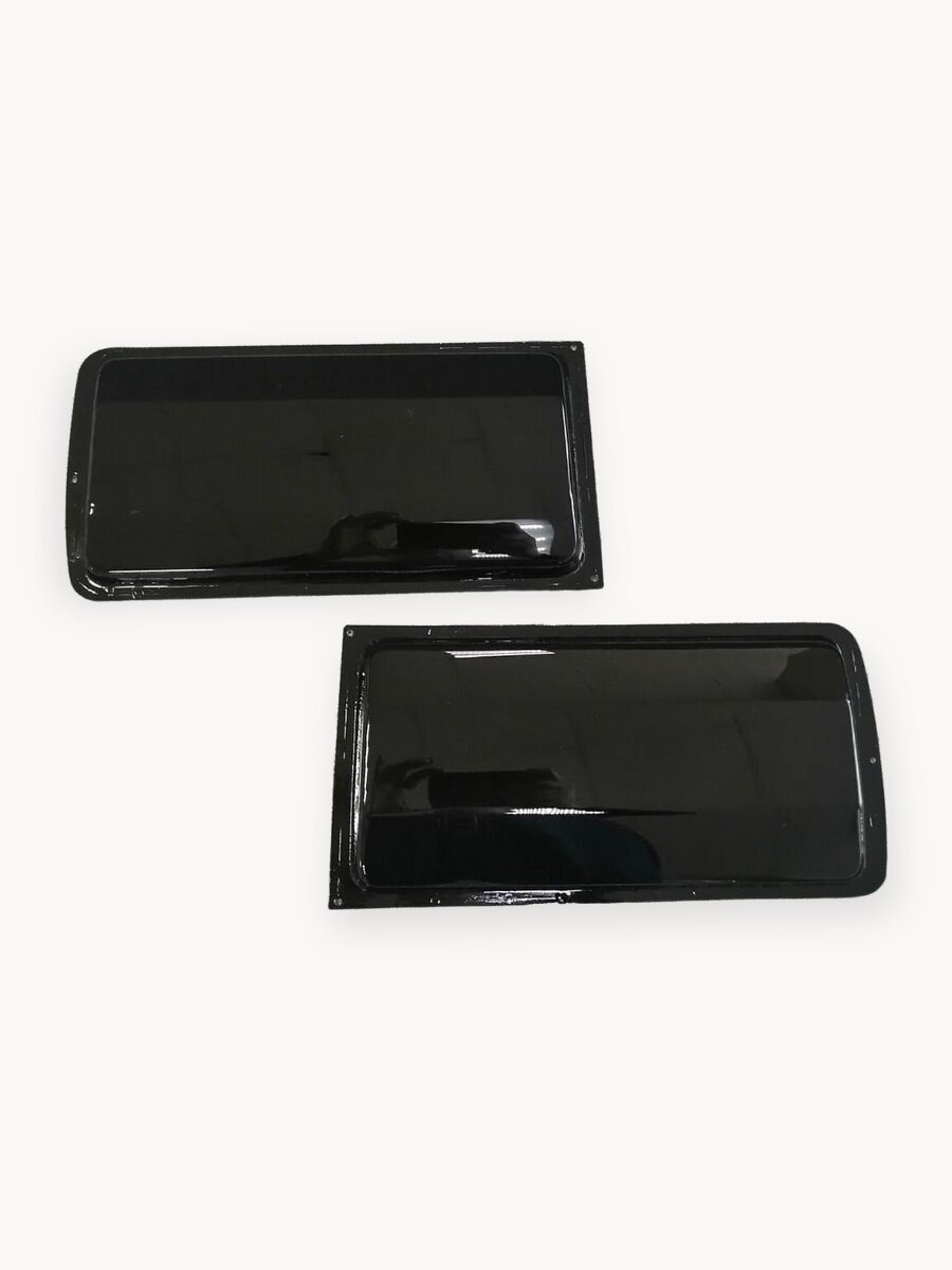 Накладки на передние фары 2106 черные