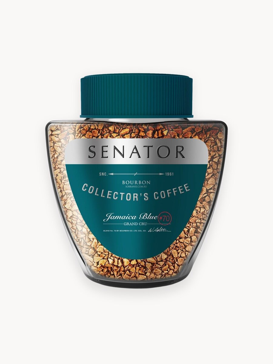 Кофе Senator Jamaica Blue, сублимированный,2 шт. по 85г
