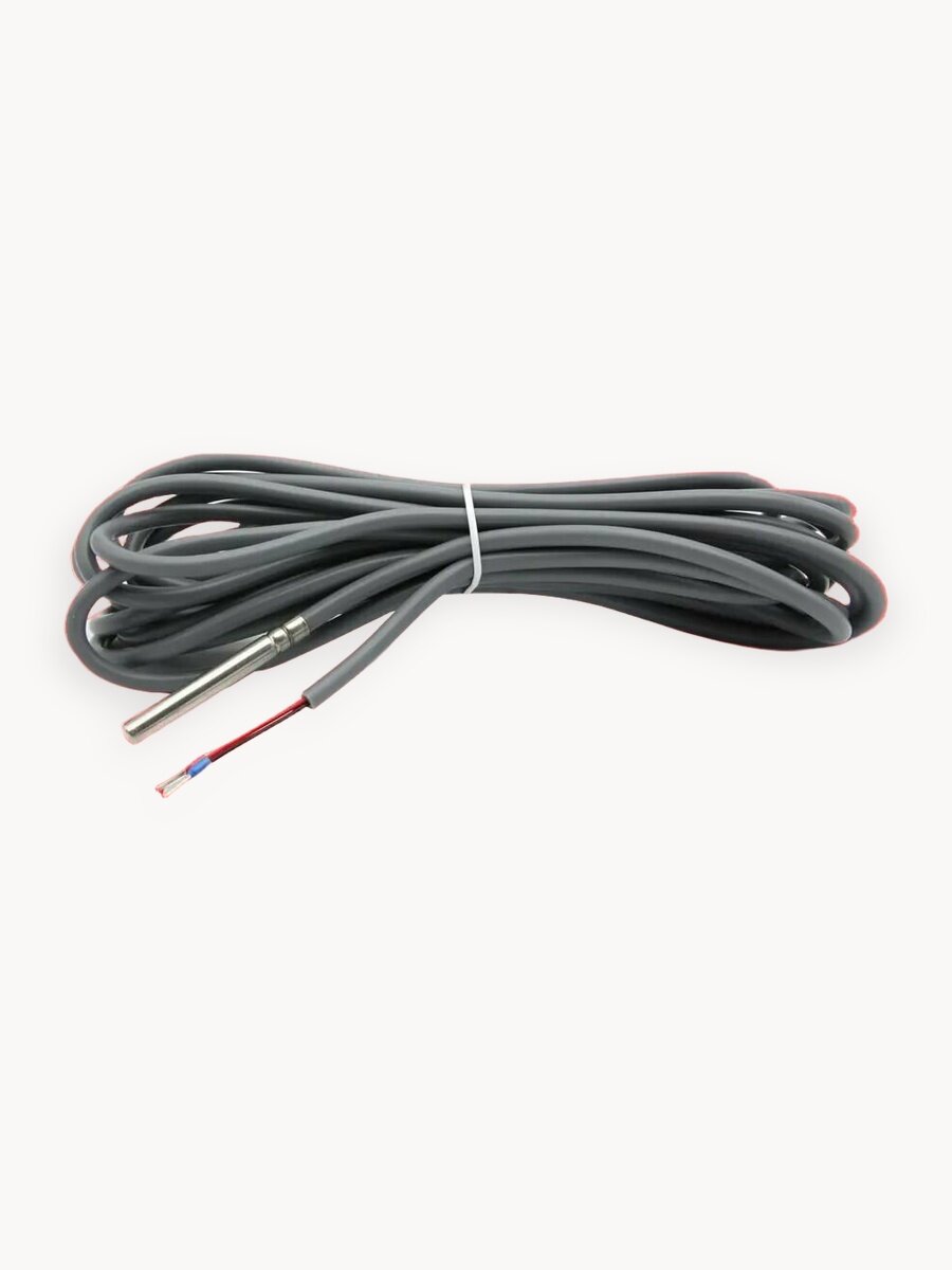 Датчик температуры для бойлера косвенного нагрева / pvc ntc 10k сопротивление 10 кОм длина 1 метр гильза 6х50 мм