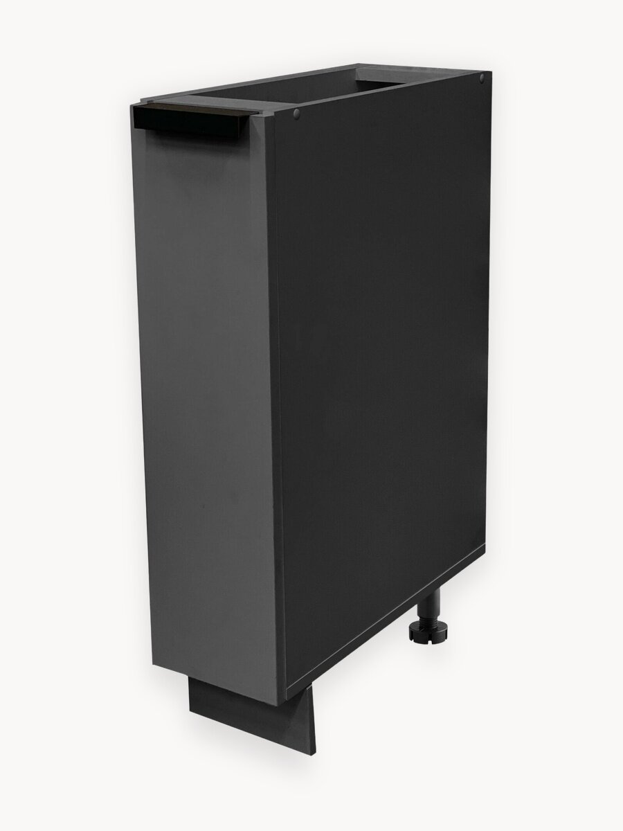 Кухонный напольный модуль Бутылочница "ТОР" 200, цвет Графит, 82х20х53см