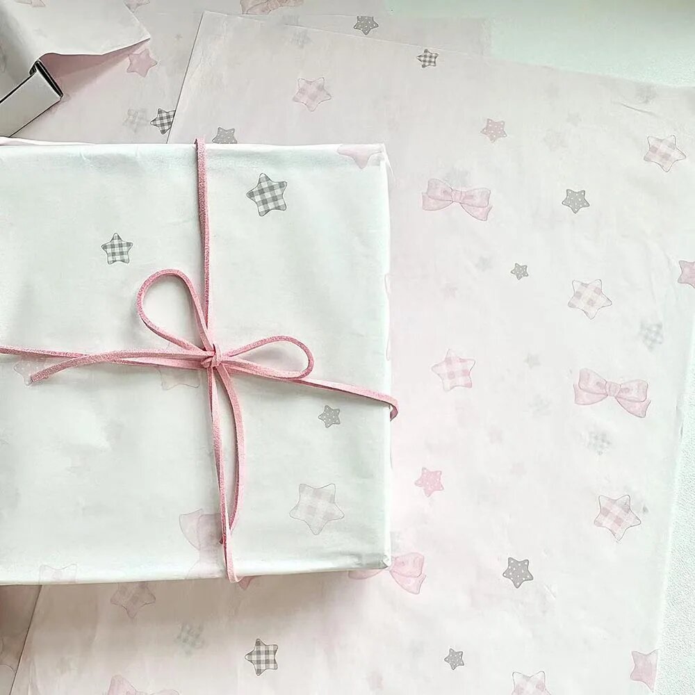 Красная тканевая бумага для декорирования Style B