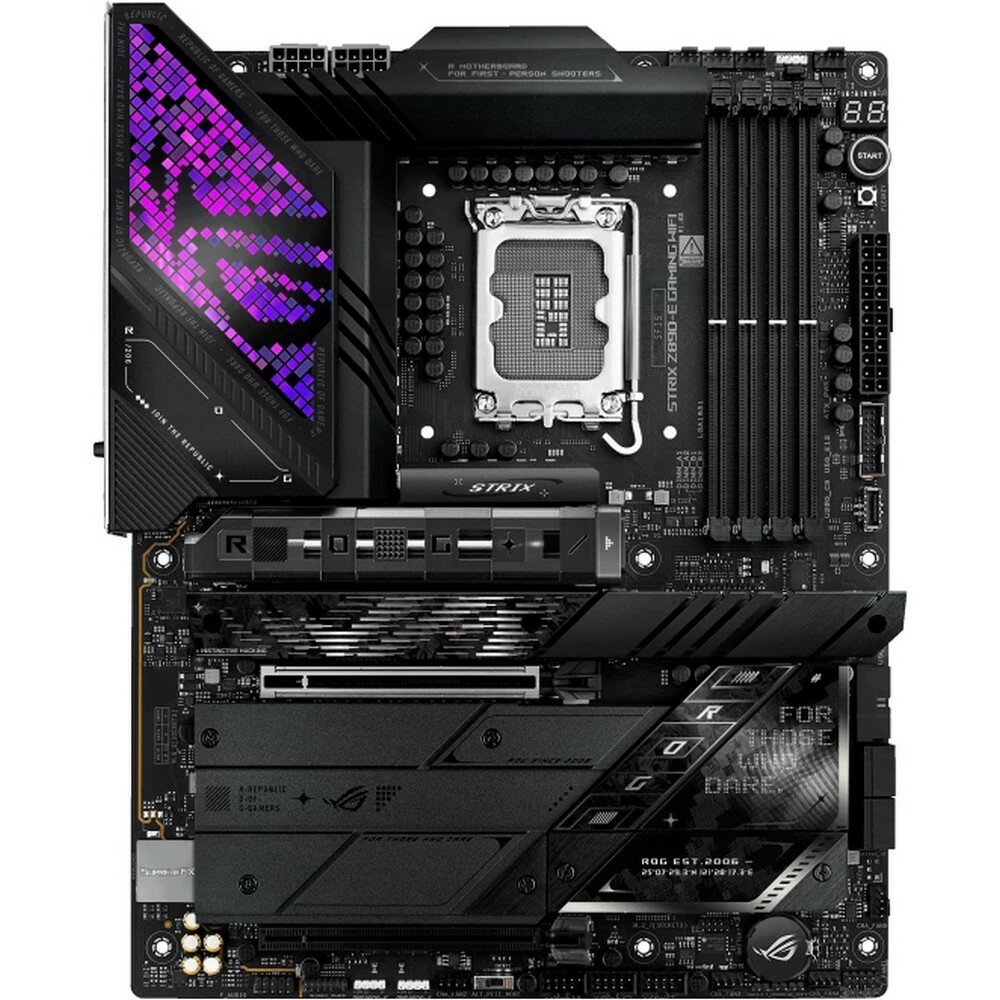 Материнская плата ASUS ROG STRIX Z890-E GAMING WIFI LGA1851 ATX 4xDDR5 2xPCIEx16 7xM.2 2xThunderbolt 2xUSB-C DP HDMI 5GLAN Wi-Fi 7 уц-3-4
