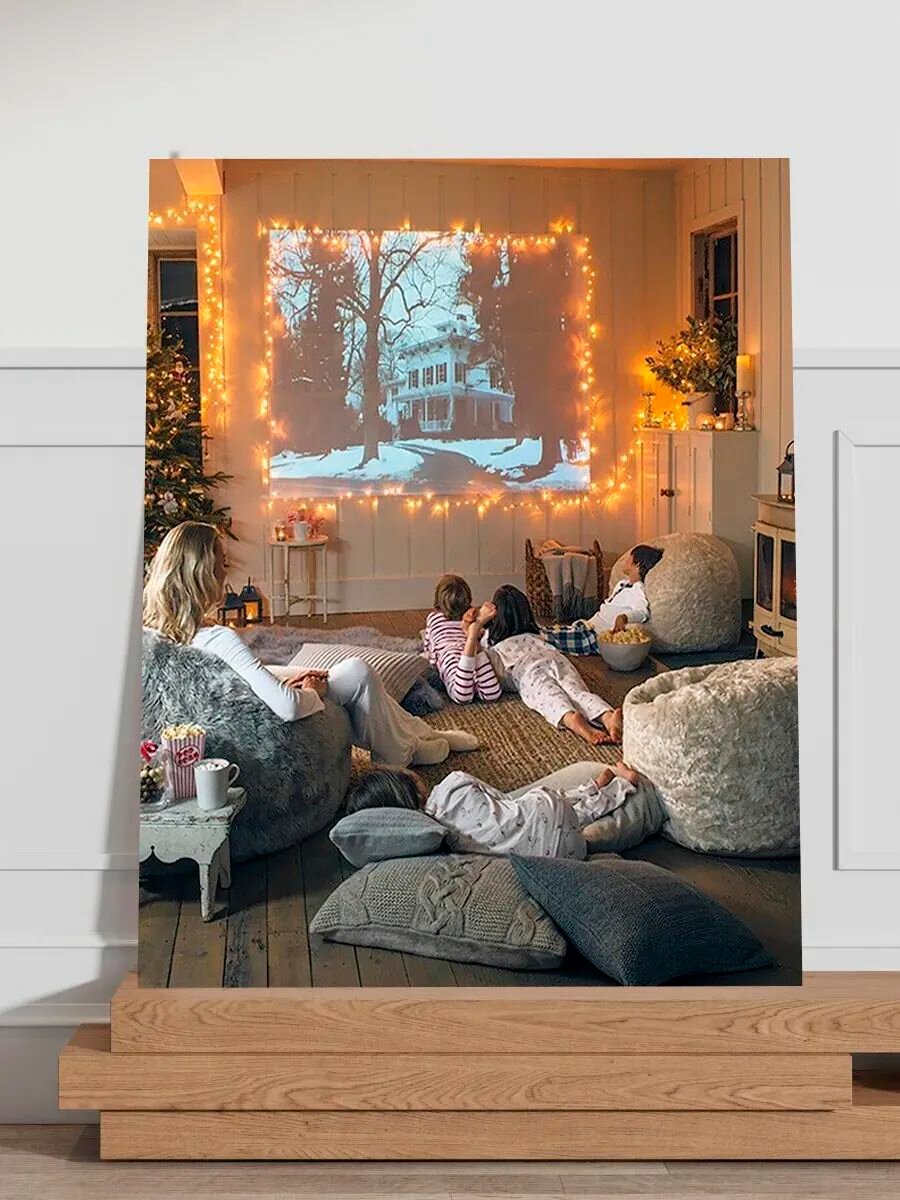 Картина "Утро рождестваг", галерейная 30х40см 1шт.