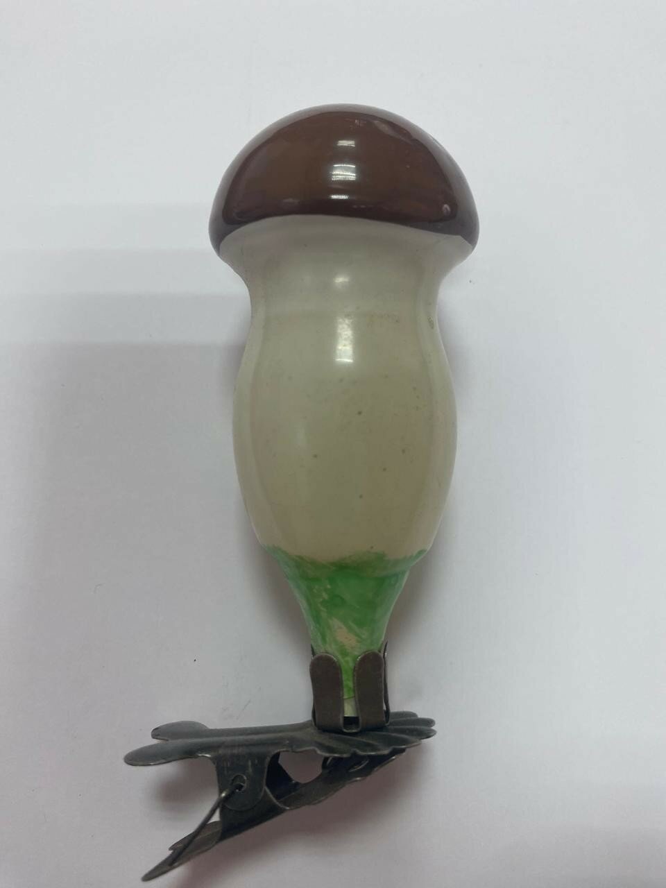 Елочная игрушка СССР Гриб, 8см, редкий