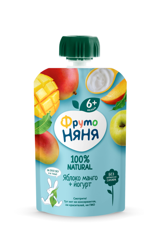 Фрутоняня пюре из яблок И манго С йогуртом 90,0