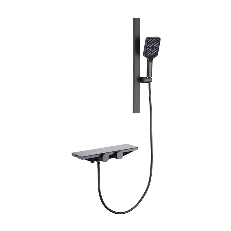 Смеситель для ванны Fmark FS24Q-03, графит