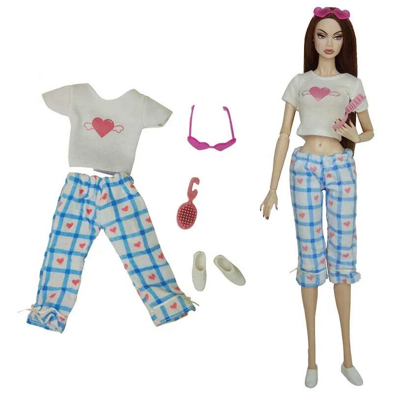 Комплект одежды для куклы Барби Розовый, No.33 set