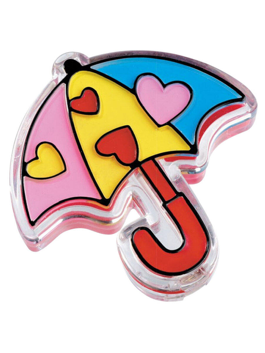 Ffleur Блеск для губ Зонтик Parasol Lipgloss детский, аромат кокос, 2 г