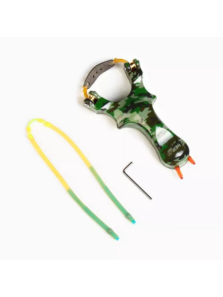 Рогатка для стрельбы мощная Камуфляж пластиковая, 15см