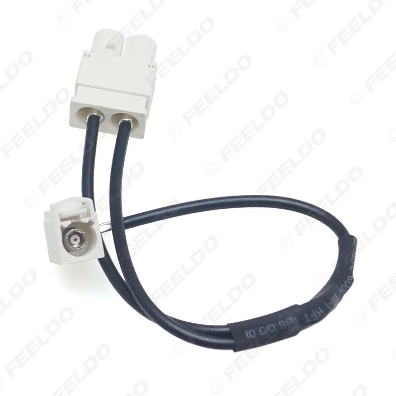 FEELDO автомобильные 1-сторонние разъемы «мама» на 2-полосный разъем «папа» FAKRA2-B радиоантенны с усилителем для Volkswagen/Skoda/Audi OEM