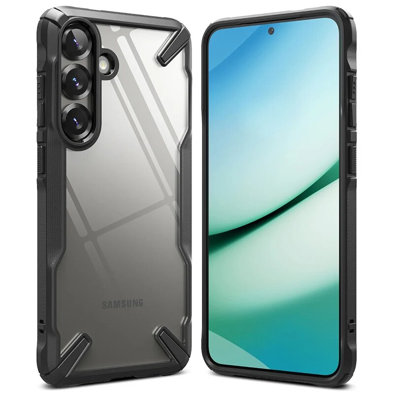 Ringke Fusion-X Совместим с Samsung Galaxy S25 [Военная защита] Прочный тяжелый чехол с Black