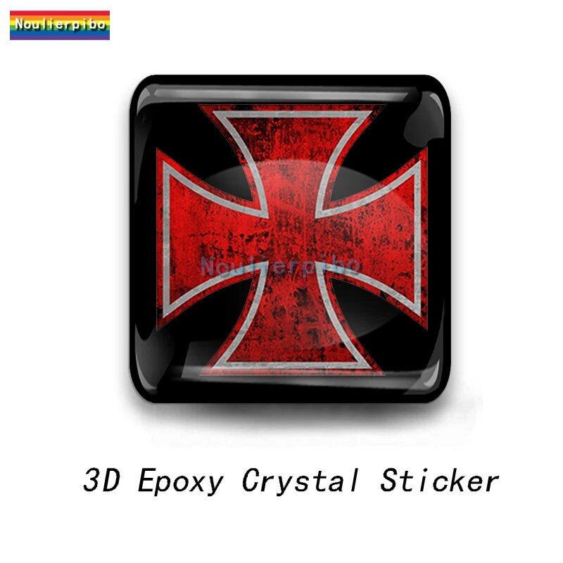 3D автомобильная наклейка, стерео эпоксидная смола, красный крест, круглый швейцарский флаг, автомобильный купол, аксессуары, ПВХ, ноутбук, виниловое пианино, гитара, наклейка на телефон Оранжевый, diameter 5cm, 1 piece