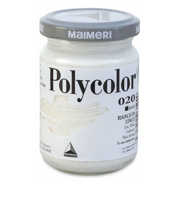 Краска акриловая Maimeri Поликолор белила цинковые, 140мл