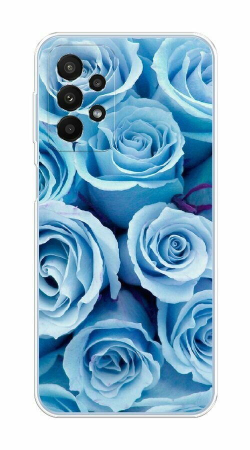 Чехол на Samsung Galaxy A23 / Самсунг Галакси А23 с принтом Лазурные розы
