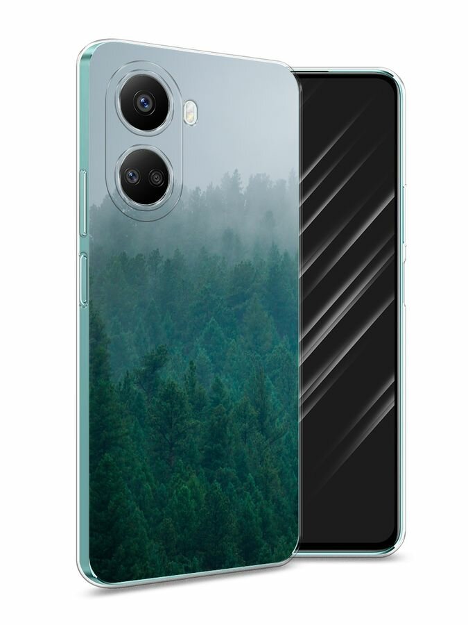 Чехол на Huawei nova 10 SE / Хуавей Нова 10 SE с принтом "Лес в облаках"