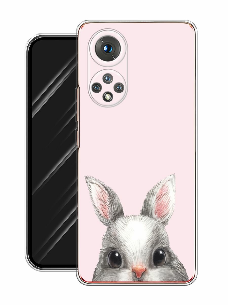 Чехол на Honor 50/Huawei Nova 9 / Хонор 50/Хуавей Нова 9 с принтом "Карандашный кролик 1 - 8 марта" — фото 1