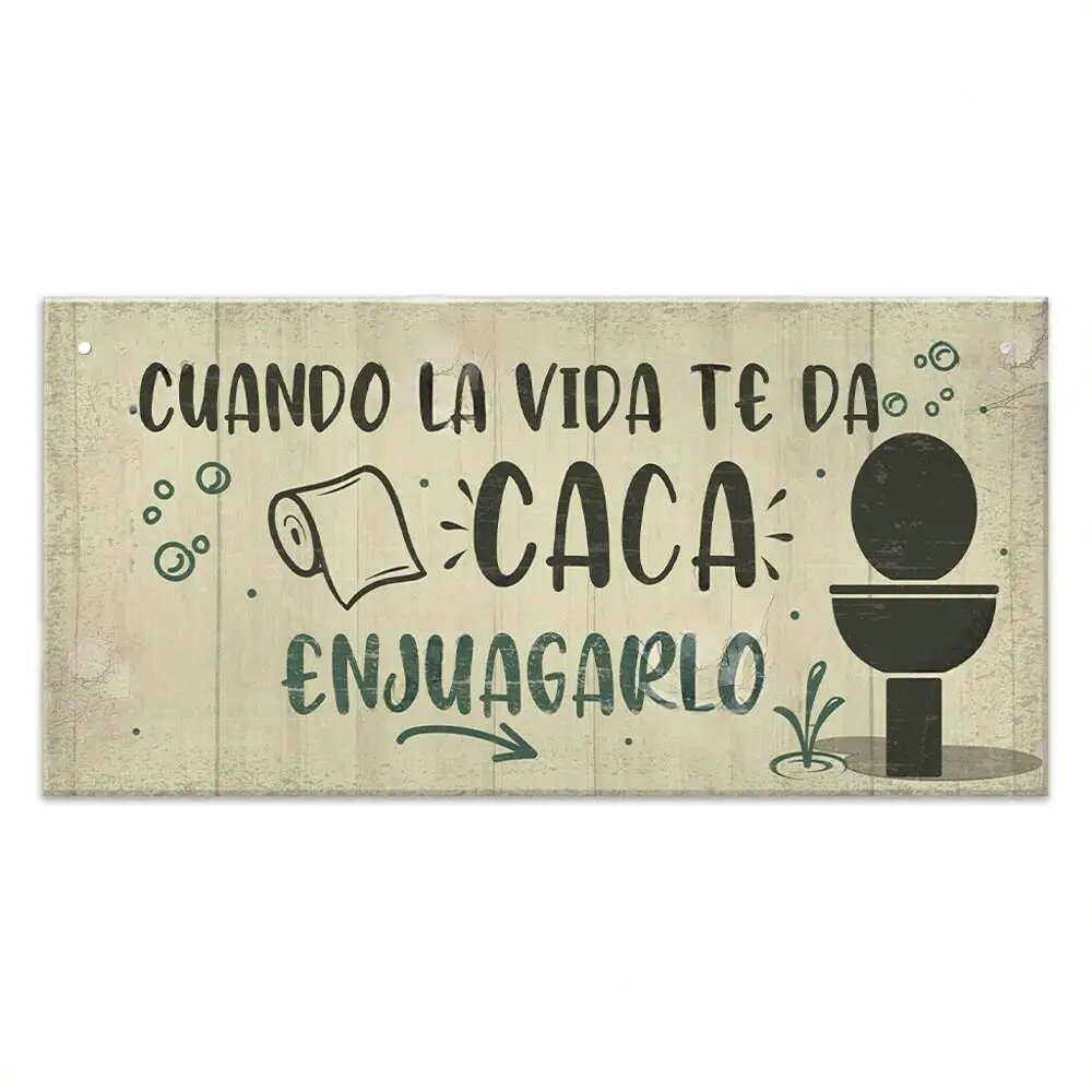 Испанская Декоративная Деревянная Вывеска Для Двери Туалета, Художественный Бар/паб/пляж, Домашний Декор, Подвесная Табличка