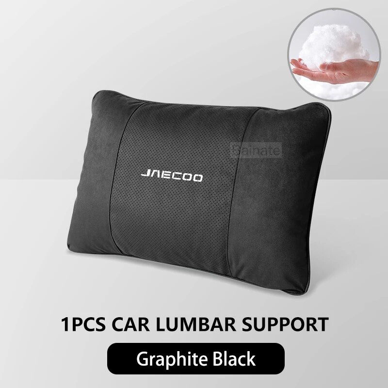 Дышащая мягкая автомобильная подушка для шеи для CHERY JAECOO J7 J8 2023 2024, Waist BLACK
