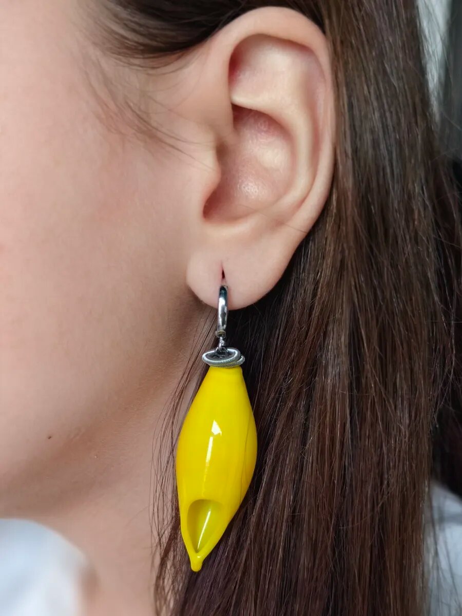 Серьги, муранское стекло, стекло