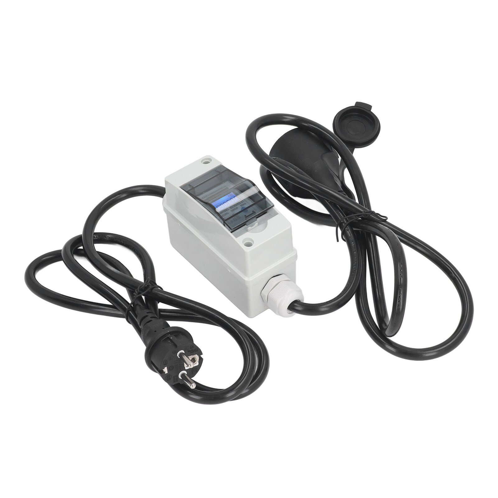 Мобильный цифровой электросчетчик с ЖК-дисплеем IP65, монитор потребления электроэнергии 16A