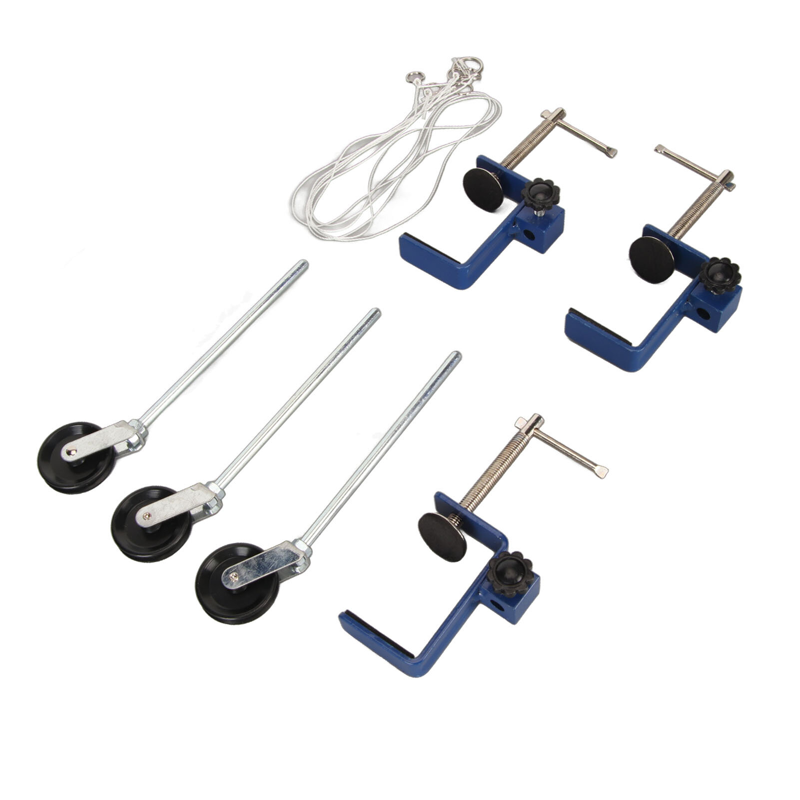 Крепление для стола с металлическим и пластиковым шкивом, усиленное, для лабораторий и учебных заведений