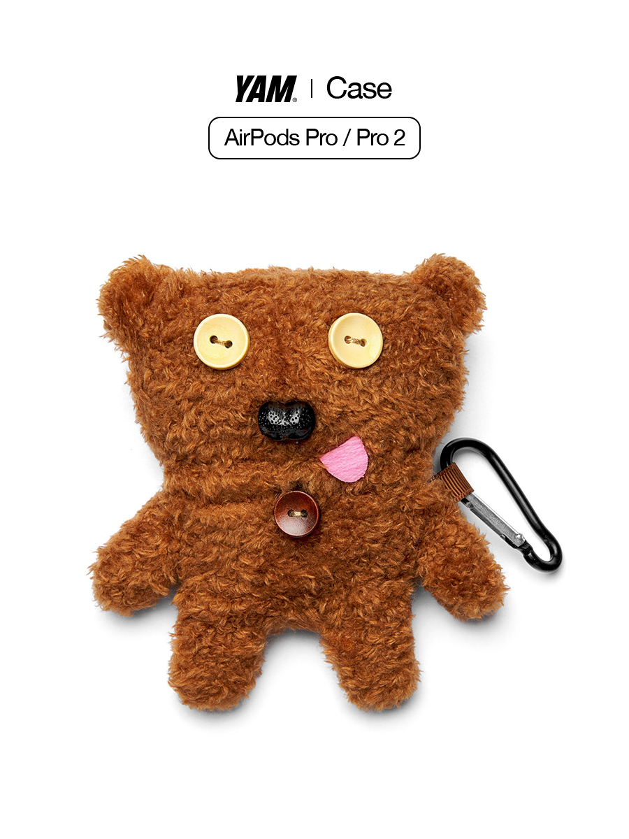 Чехол на AirPods Pro, Pro 2 для наушников плюшевый мишка