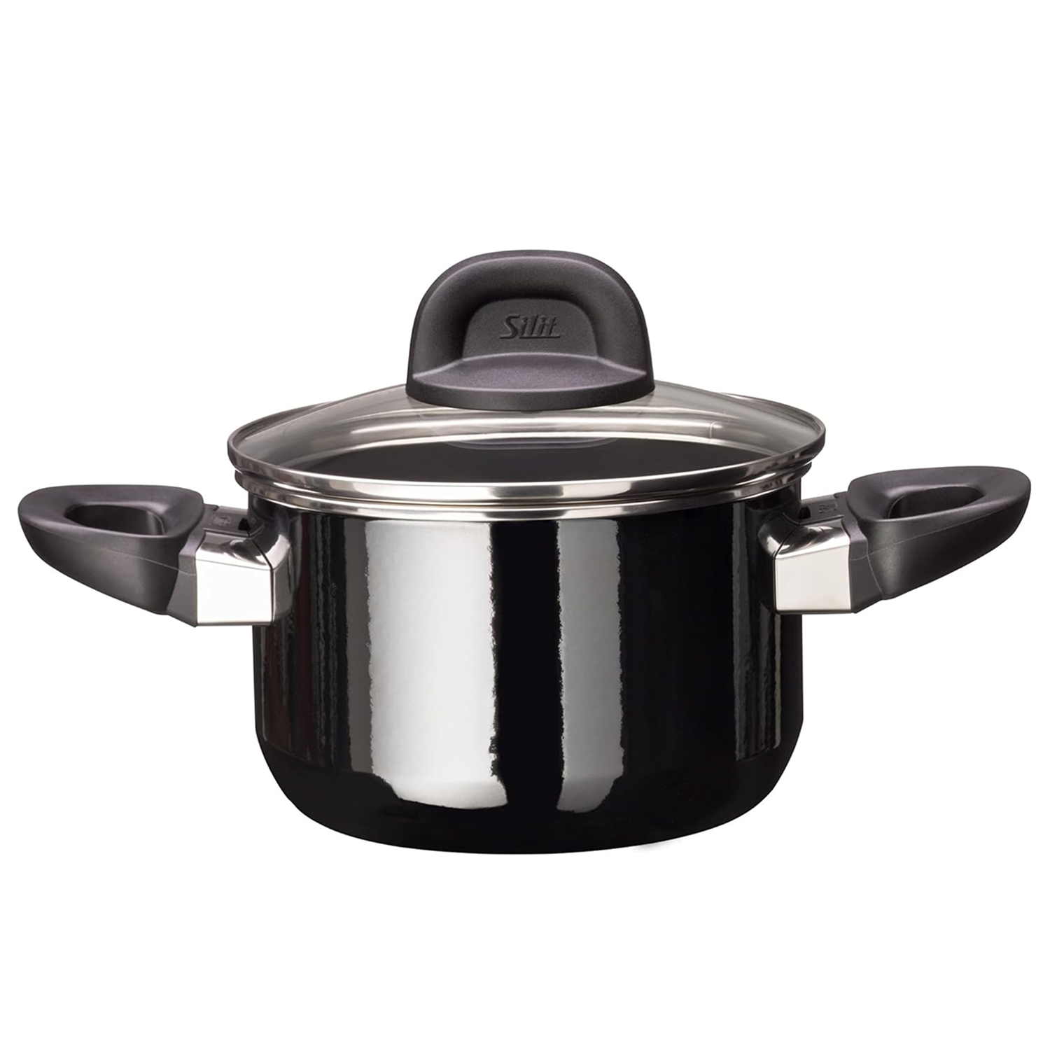 Кастрюля Silit Passion Black 16 см, 2 л 2102303213, уцененная