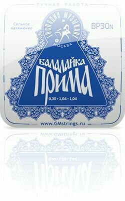 Струны для балалайки Прима господин музыкант BP30N синие