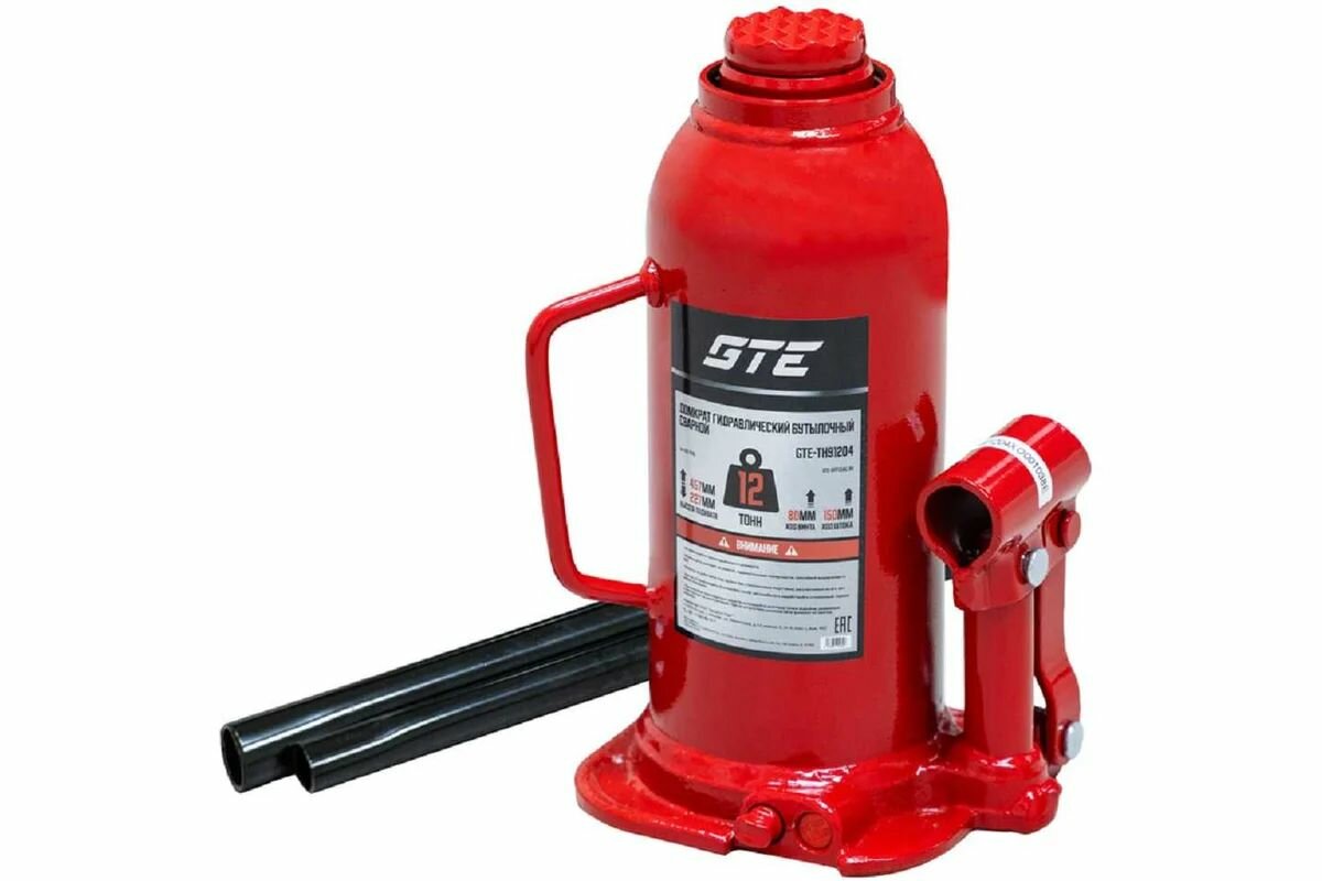 GTE-TH91204 - Домкрат бутылочный 12т 227-457мм GTE