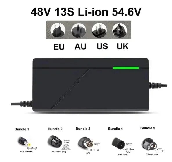Интеллектуальное зарядное устройство для литиевой батареи 36-84В 2A