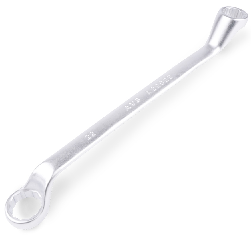 Ключ гаечный накидной изогнутый (20х22 мм) avs k22022
