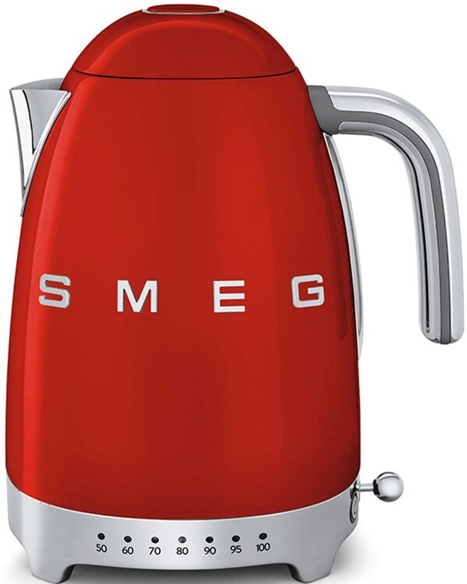 Электрический чайник Smeg KLF04RDEU с регулируемой температурой 1,7 л 2400 Вт, красный