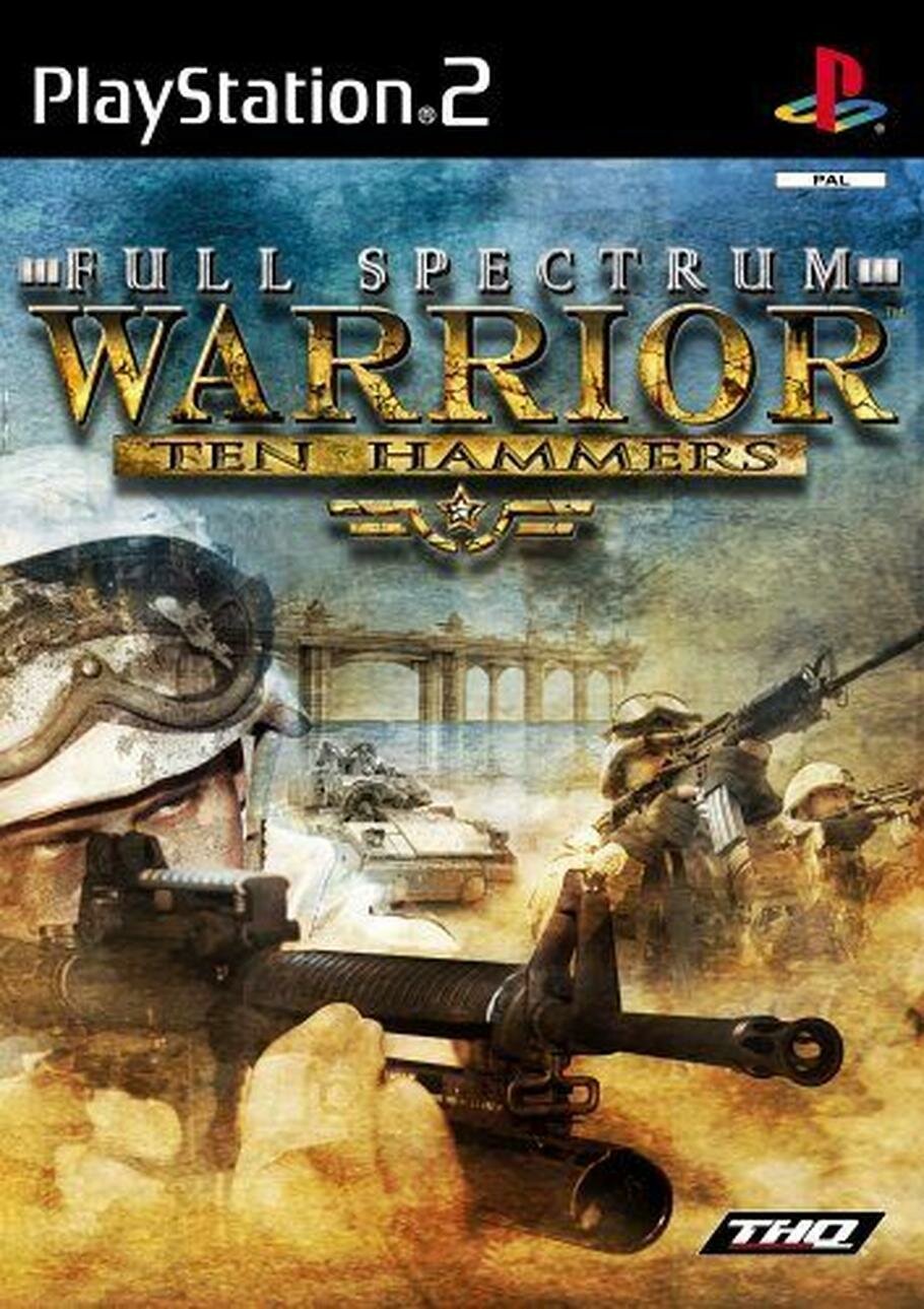Диск с игрой Full spectrum warrior ten hammers на PlayStation 2 прошитую