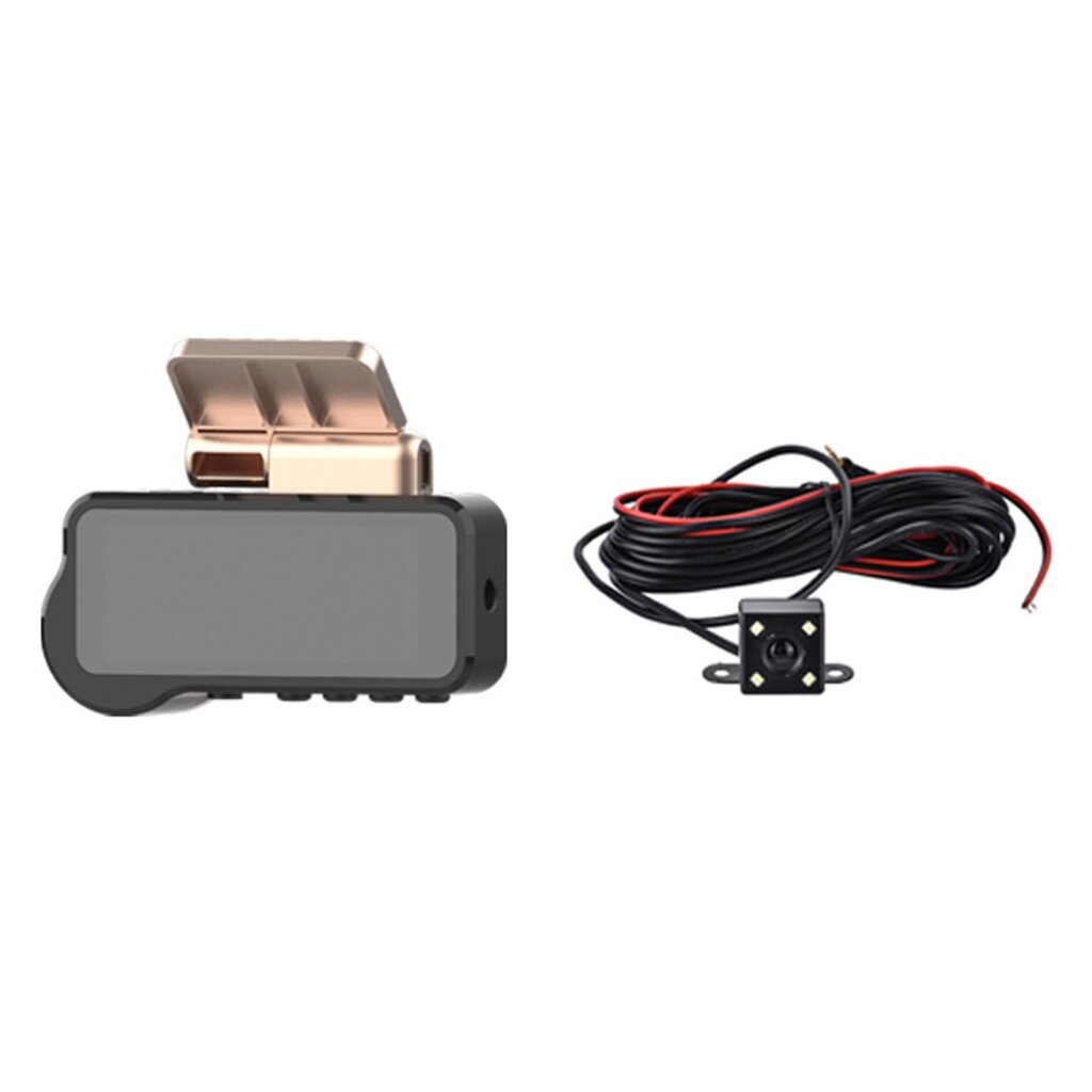 3,16 "1080P Двухобъективный автомобильный видеорегистратор Dash Cam Видеокамера Рекордер заднего вида Dashcam