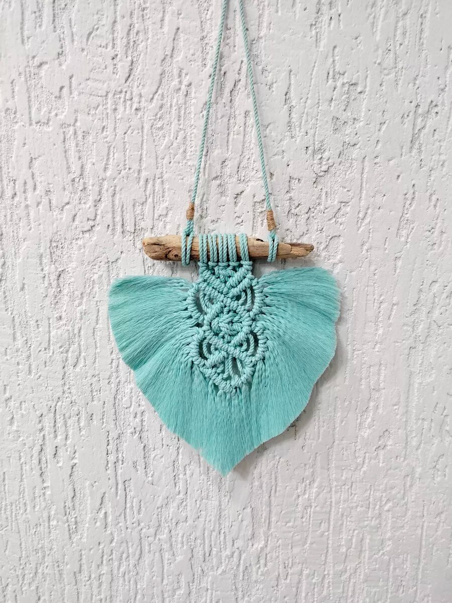 Панно лист макраме