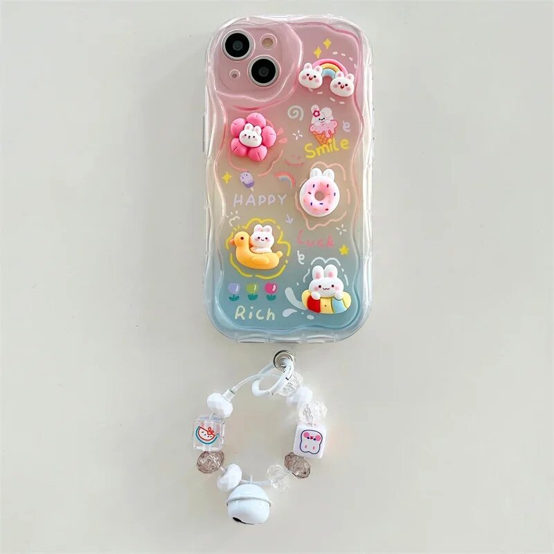 Чехол 3D Rabbit TPU для Samsung Galaxy A13 A06 A22 A04 A03 A23 A73 F16 M16 M55 M35 M15 A24 A31 A20 A30 A33 A21S A71 M34 M54 Cover