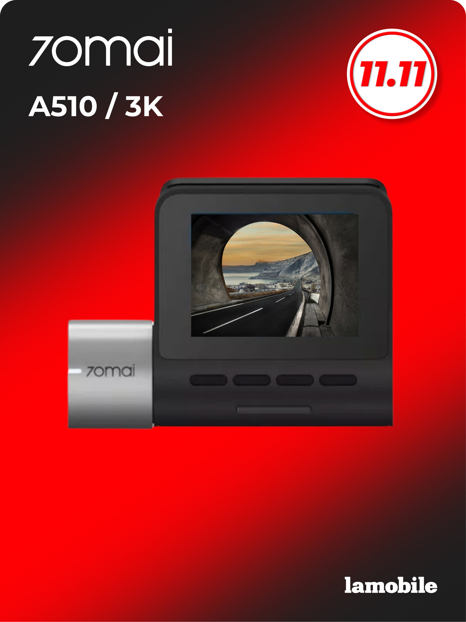 Видеорегистратор 70Mai Dash Cam A510 (RU)