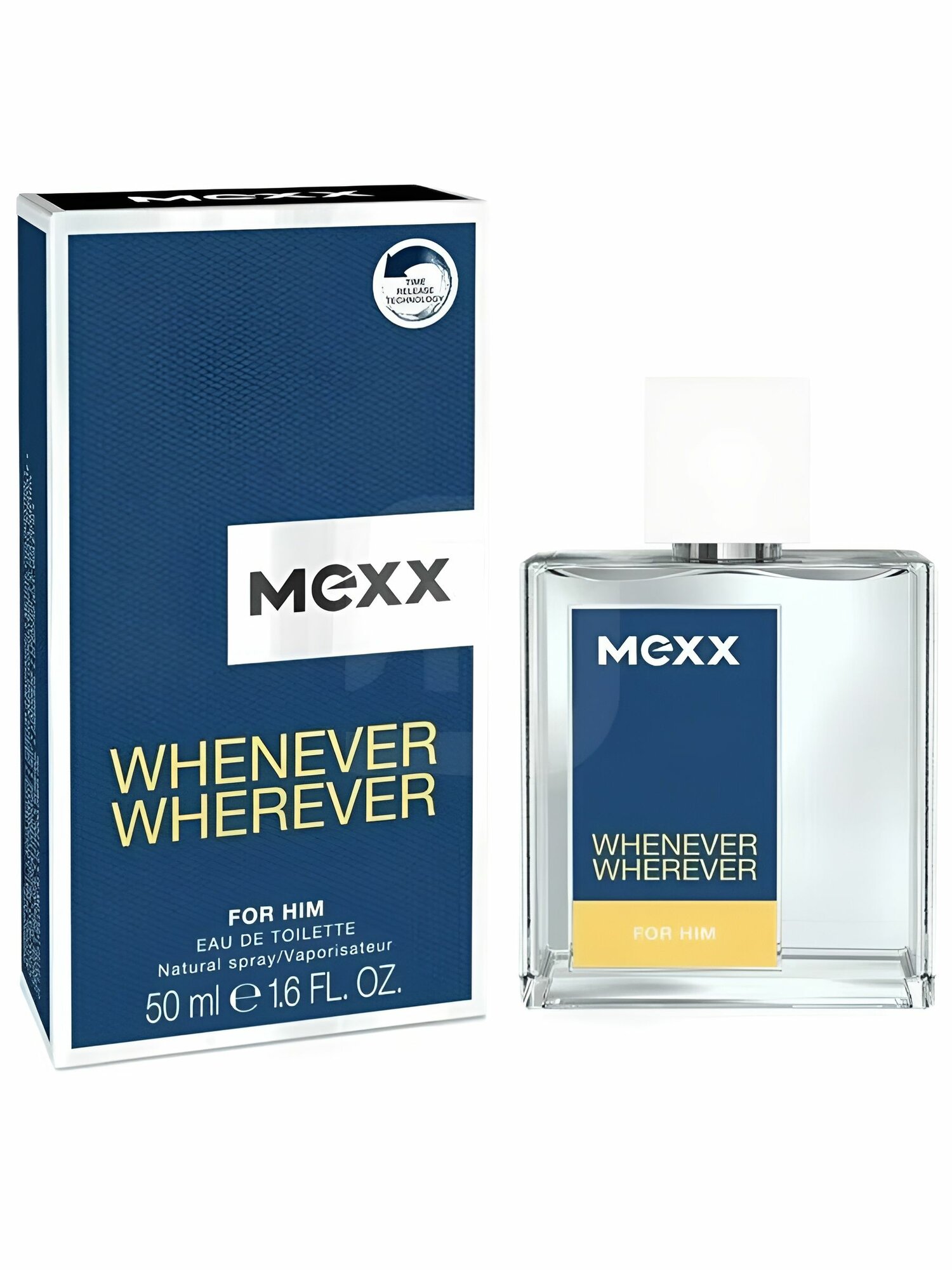 Туалетная вода MEXX "Whenever Wherever", для него, цветочно-фруктовая, 50 мл