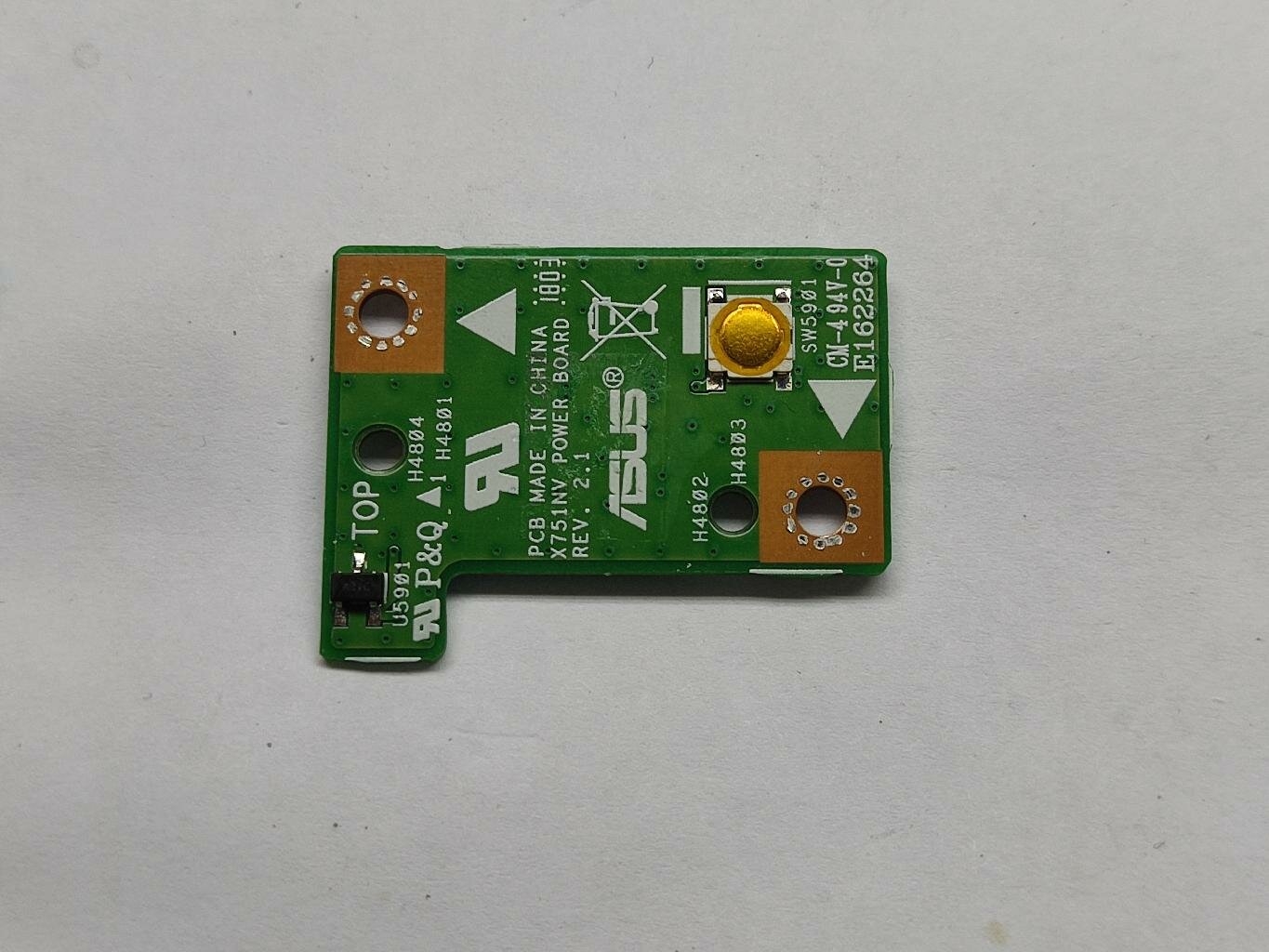 Дополнительная плата Asus X751NV POWER BOARD REV: 2.1