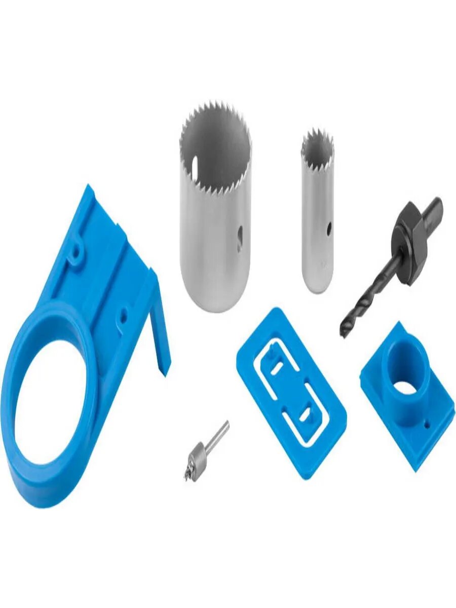 7 предм, 54 мм, набор с пластиковыми шаблонами для врезани