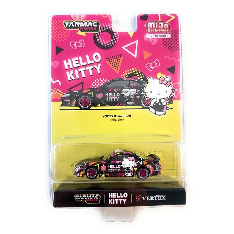 Tarmac Works 1:64 Silvia S14 Hello Kitty Розовый Хром Available In Stock