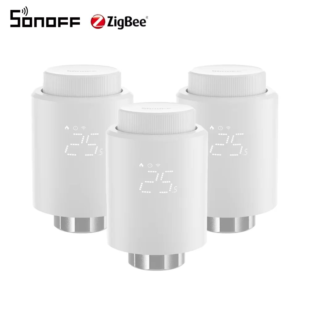 SONOFF TRVZB Zigbee термостатический клапан, 3 шт.