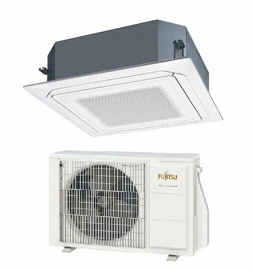 Сплит-система кондиционер кассетный Fujitsu AUXG54KRLB/UTGUKYAW/AOYG54KQTA на 130 м²
