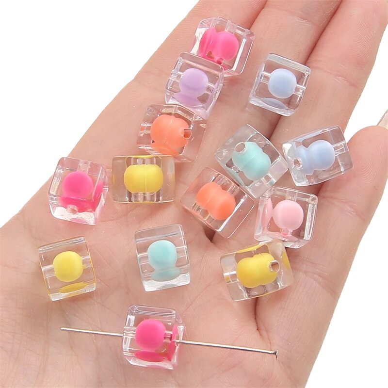 Beadia акриловые квадратные бусины 10 шт. 01 Mix Colour