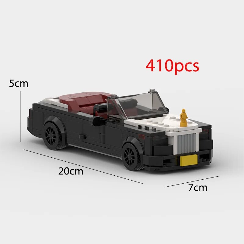 Конструктор MOC Rolls-Royce Dawn, 410 деталей, 20x7x5 см