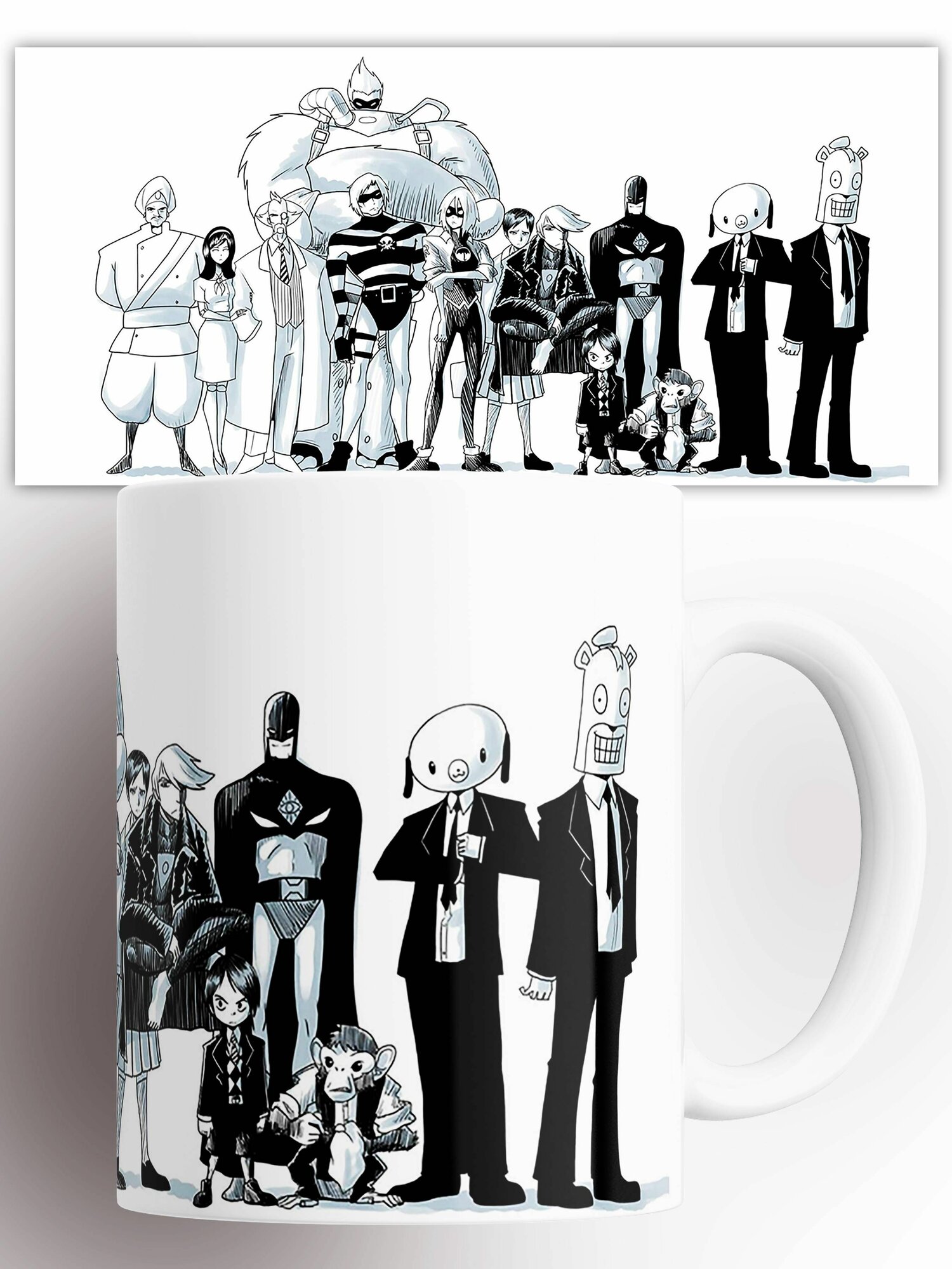 Кружка Академия Амбрелла The Umbrella Academy сериал на подарок с принтом 330 мл